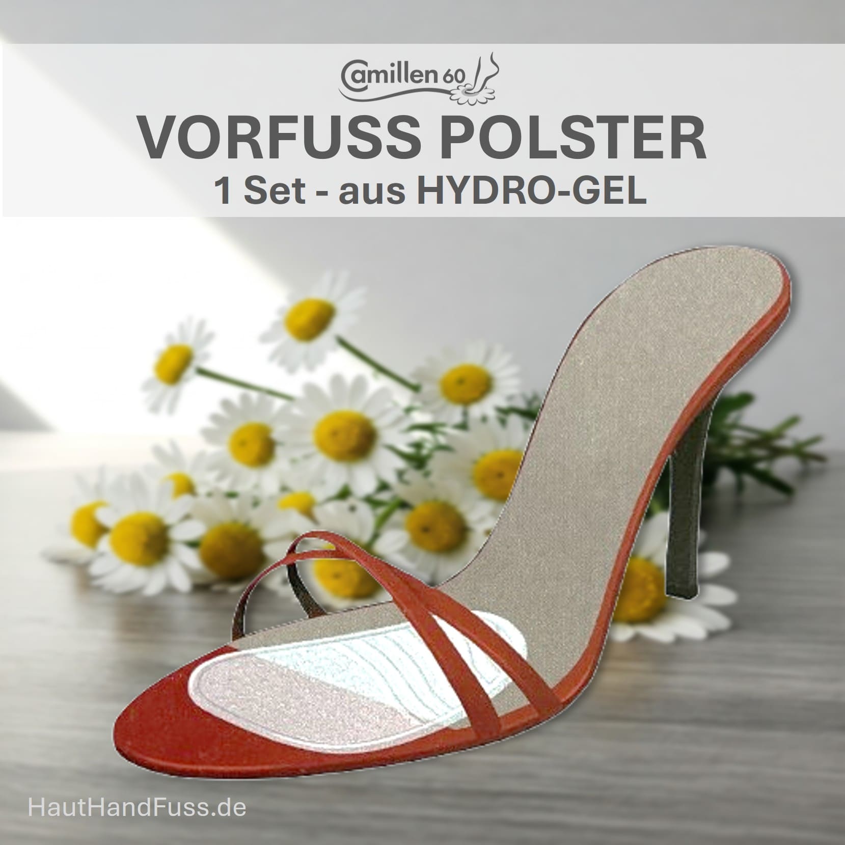 Camillen 60 HydroGel VORFUSSPOLSTER | für High Heels, Sandalen ...